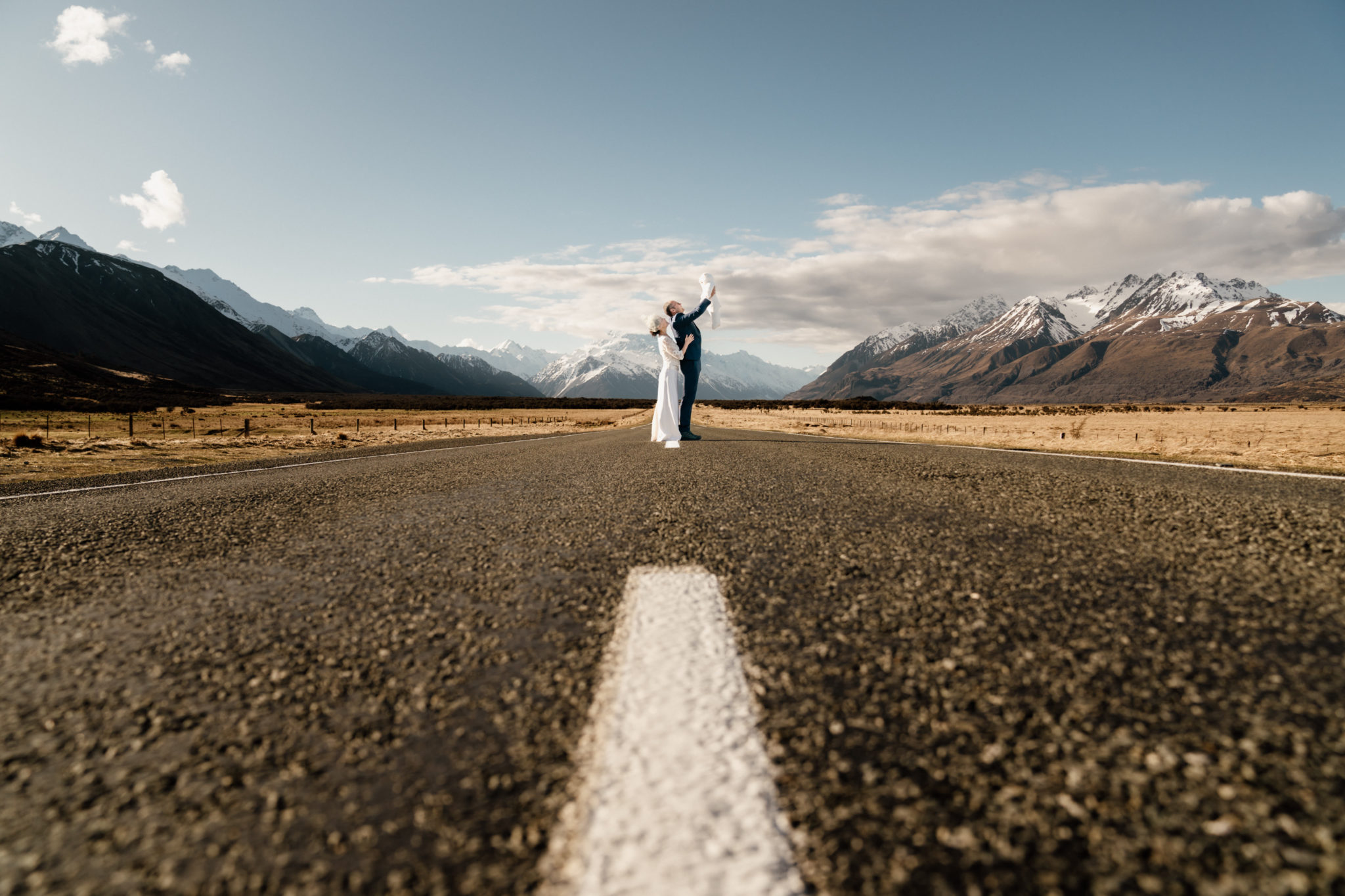 Family adventure photoshoot in Mount Cook National Park
