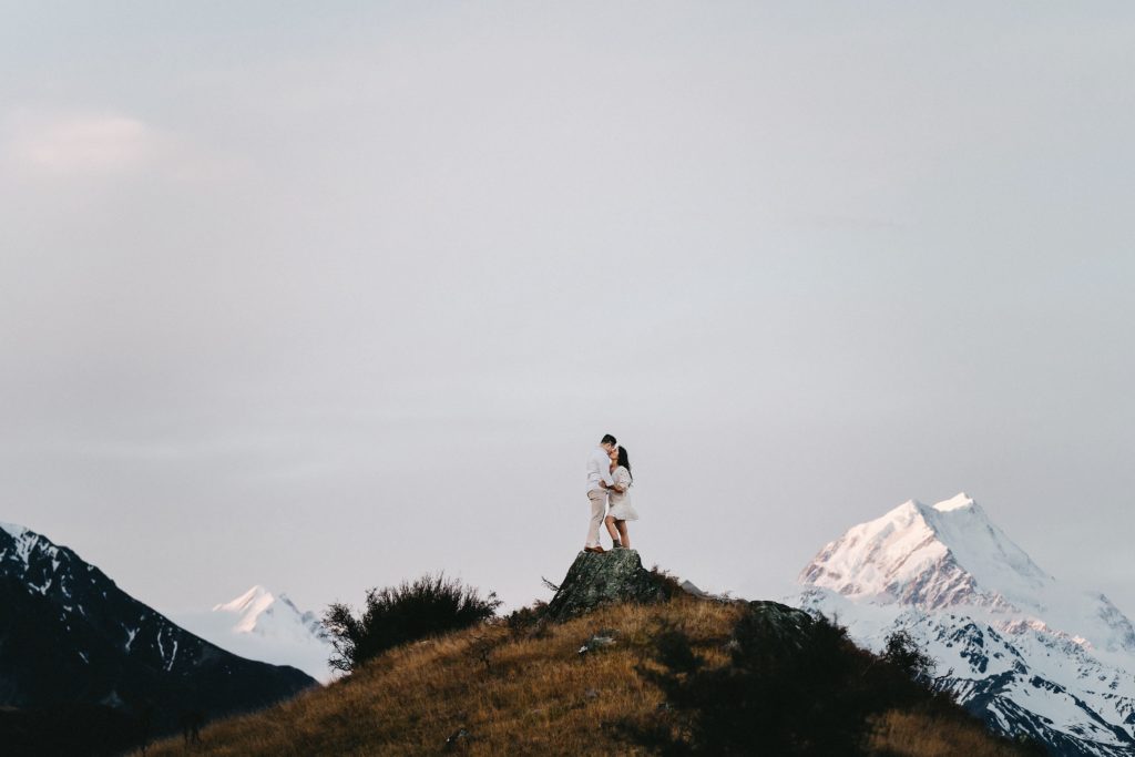 Stunning Pre-Wedding Photoshoot in Mount Cook National Park