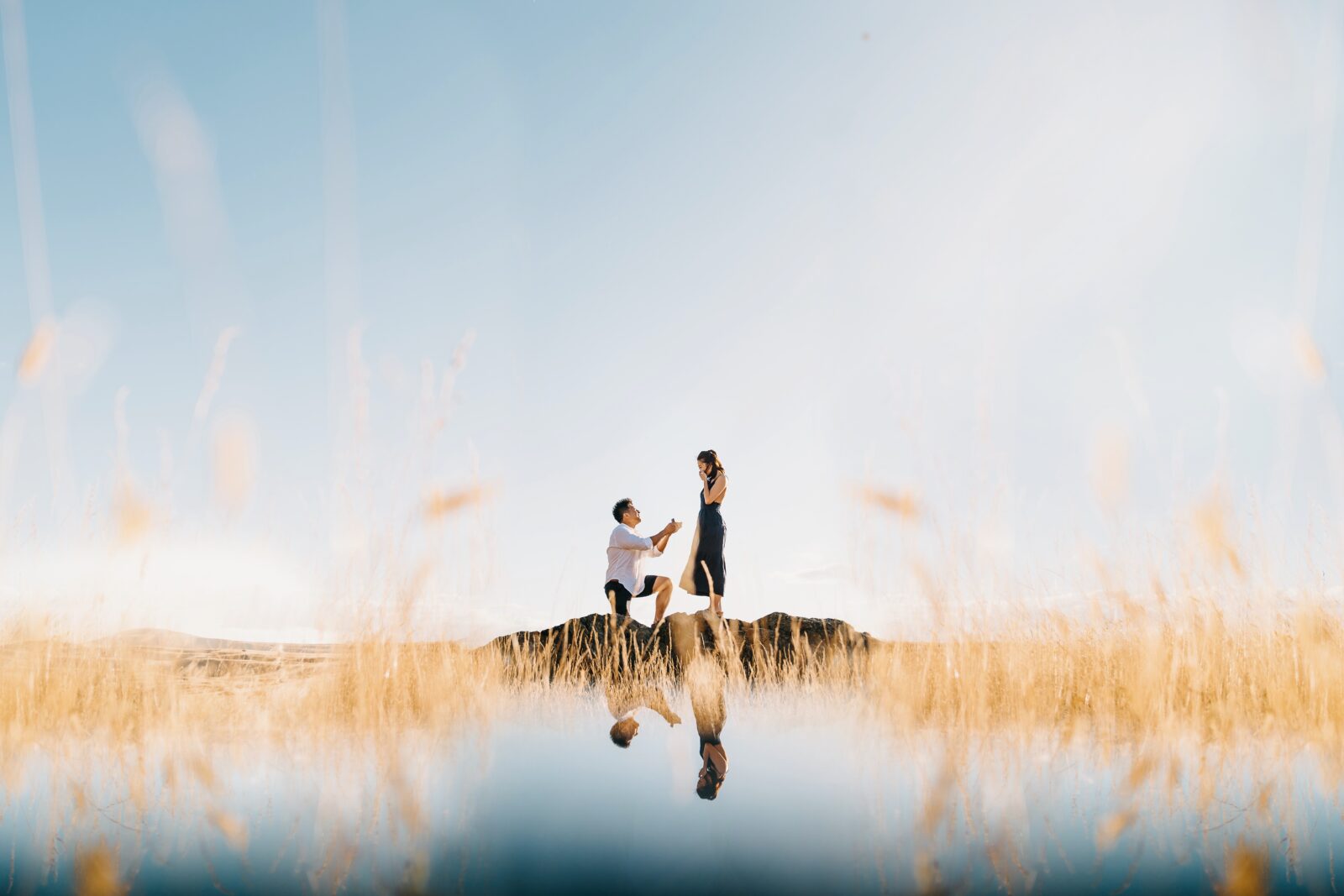 A Stunning Surprise Proposal at Lake Tekapo - Tinted Photography